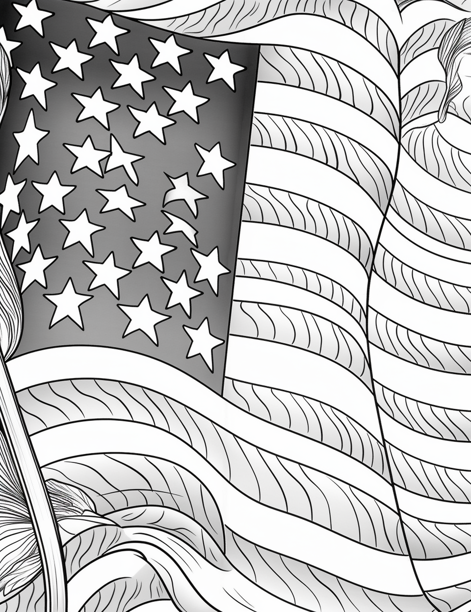 Color Craftables | Coloring Pages | Holiday - 4th of July - American Flag