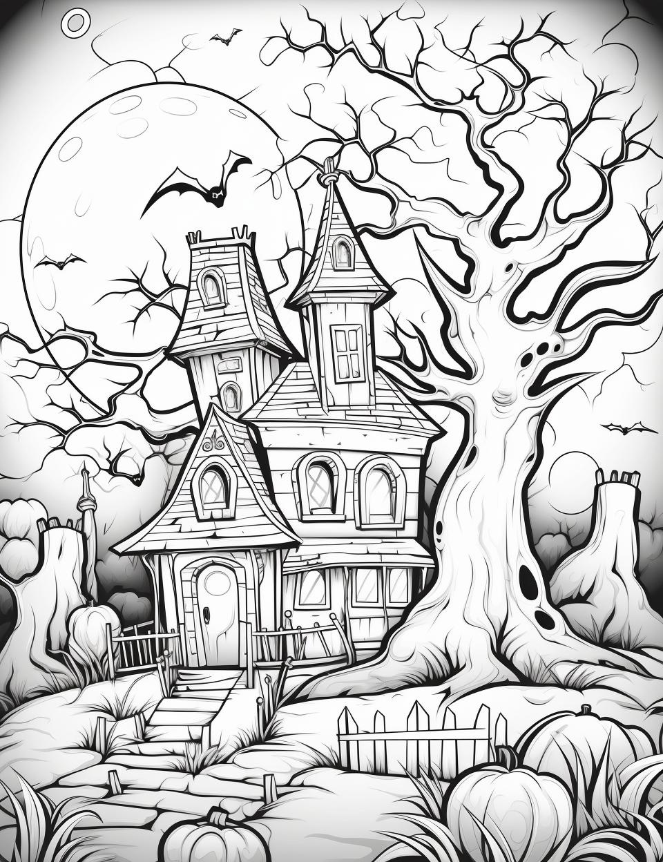 Color Craftables | Coloring Pages | Holiday - Halloween - Full Moon