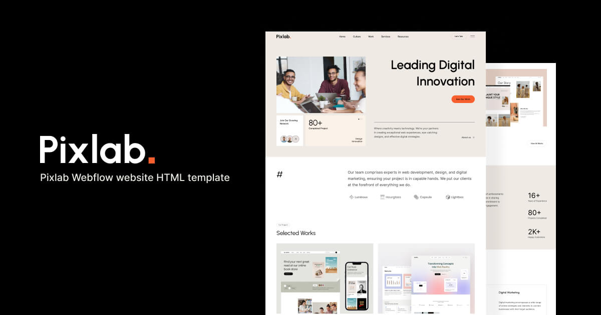 Pixlab - Webflow Ecommerce website template