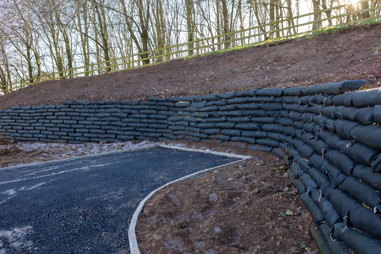 Green Retaining Wall Flex MSE Chosen for Housing Development