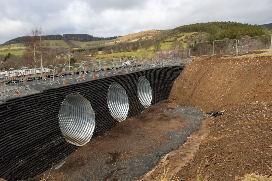 Flex MSE utilised to build triple culvert bridges
