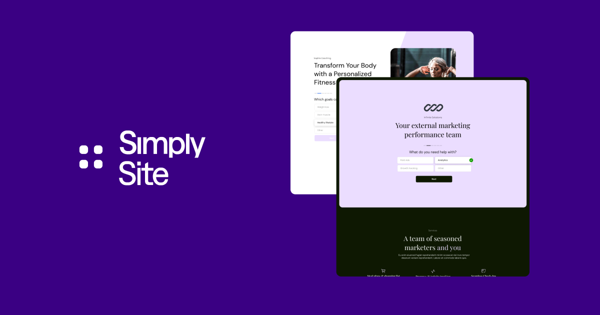 SimplySite - AI-powered, beautiful websites