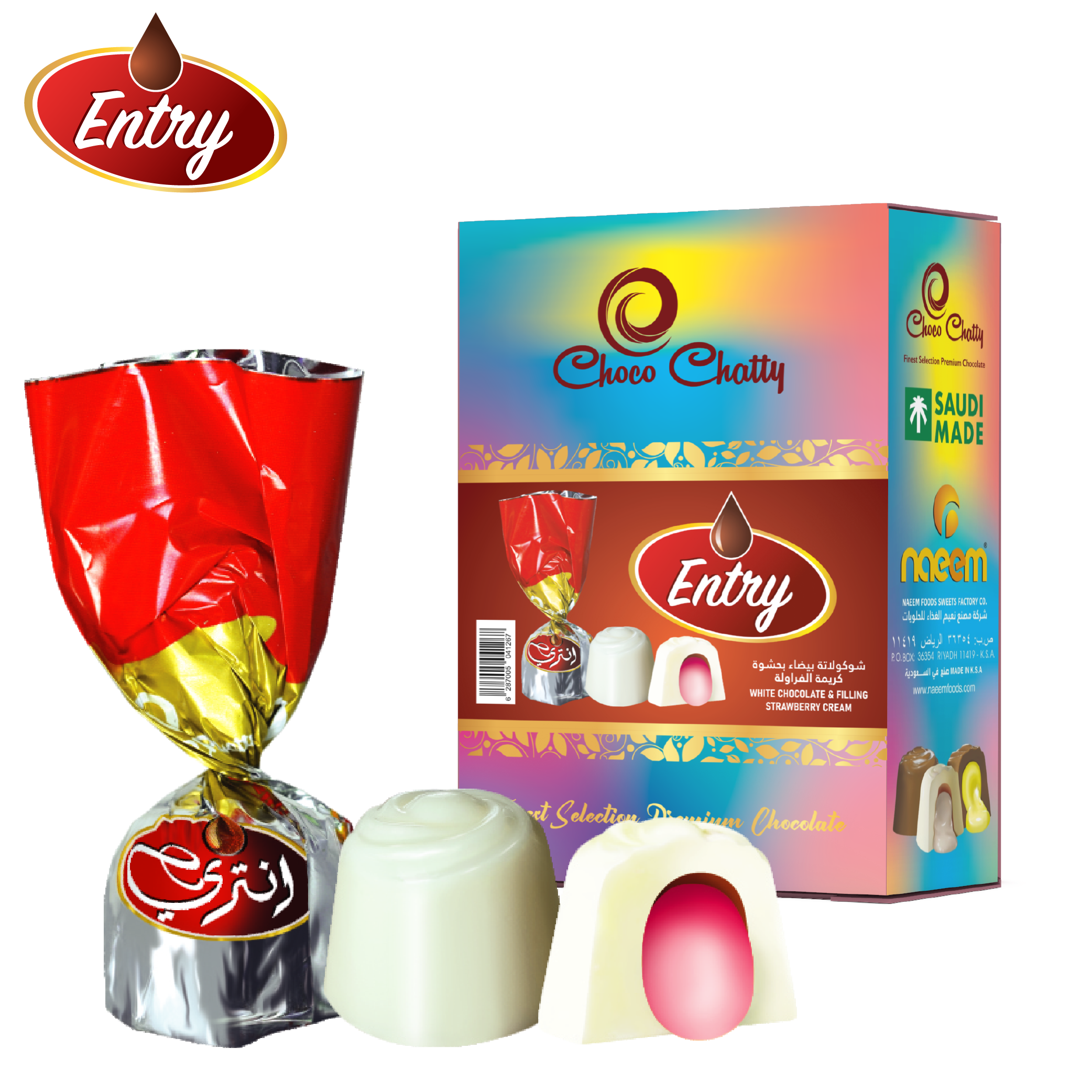 WHITE CHOCOLATE & FILLING STRAWBERRY CREAM