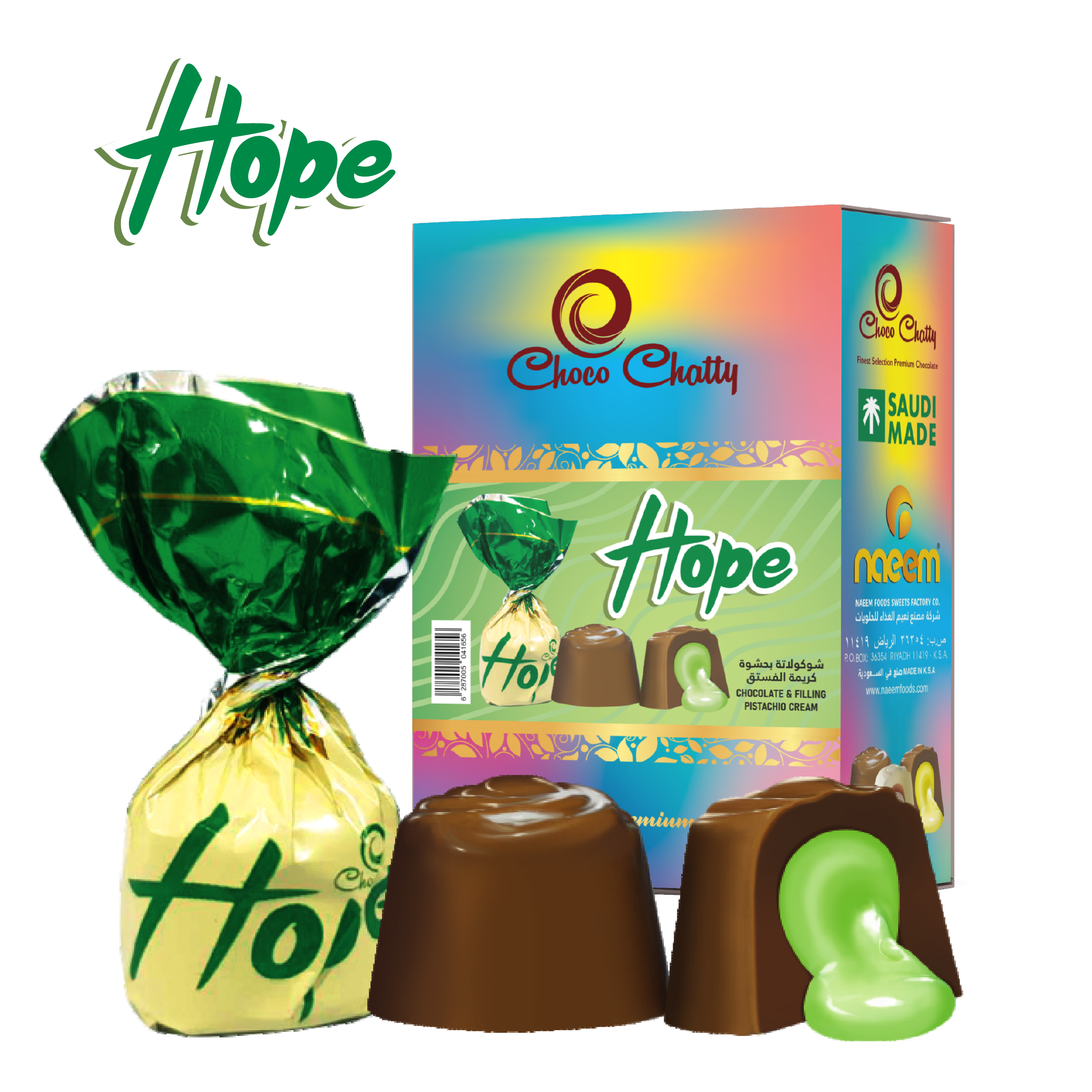 CHOCOLATE & FILLING PISTACHIO CREAM