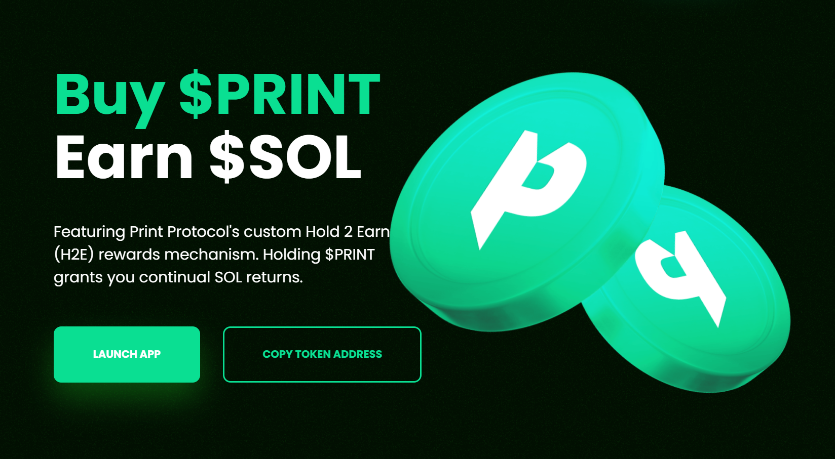 Print Protocol | Hold To Earn Solana