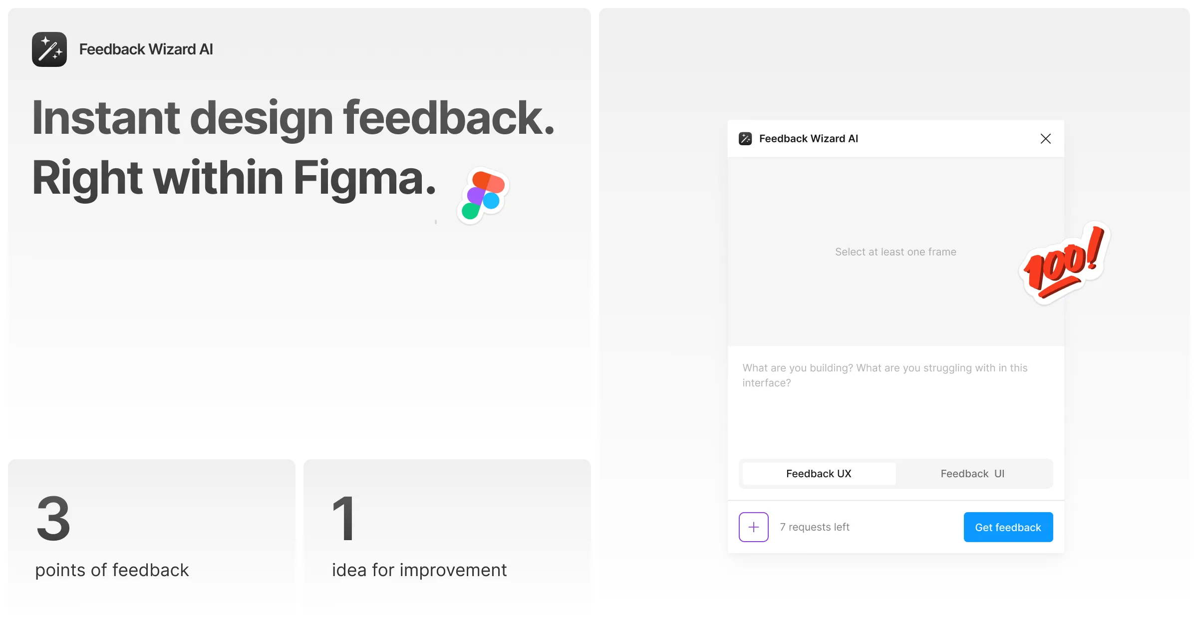 Feedback Wizard: Instant design feedback. Right within Figma | Figma Plugin