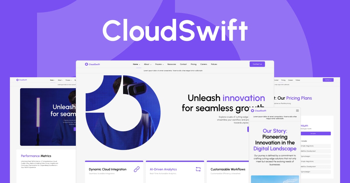 About A | Cloud Swift - Webflow Ecommerce website template