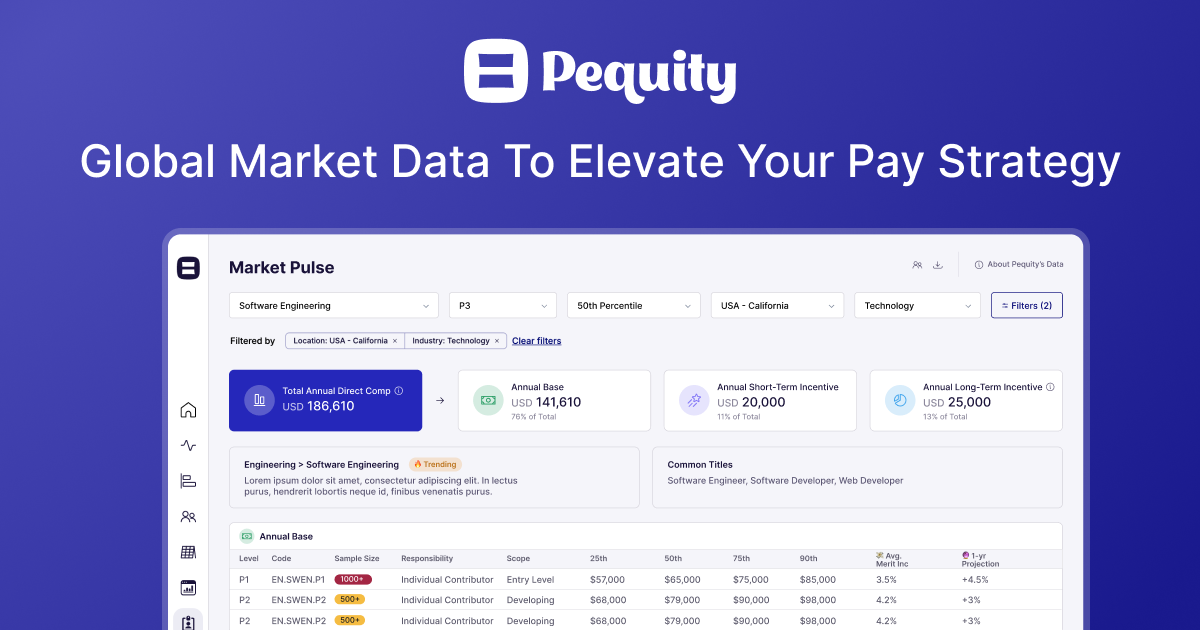 Pequity | Market Pulse Compensation Data