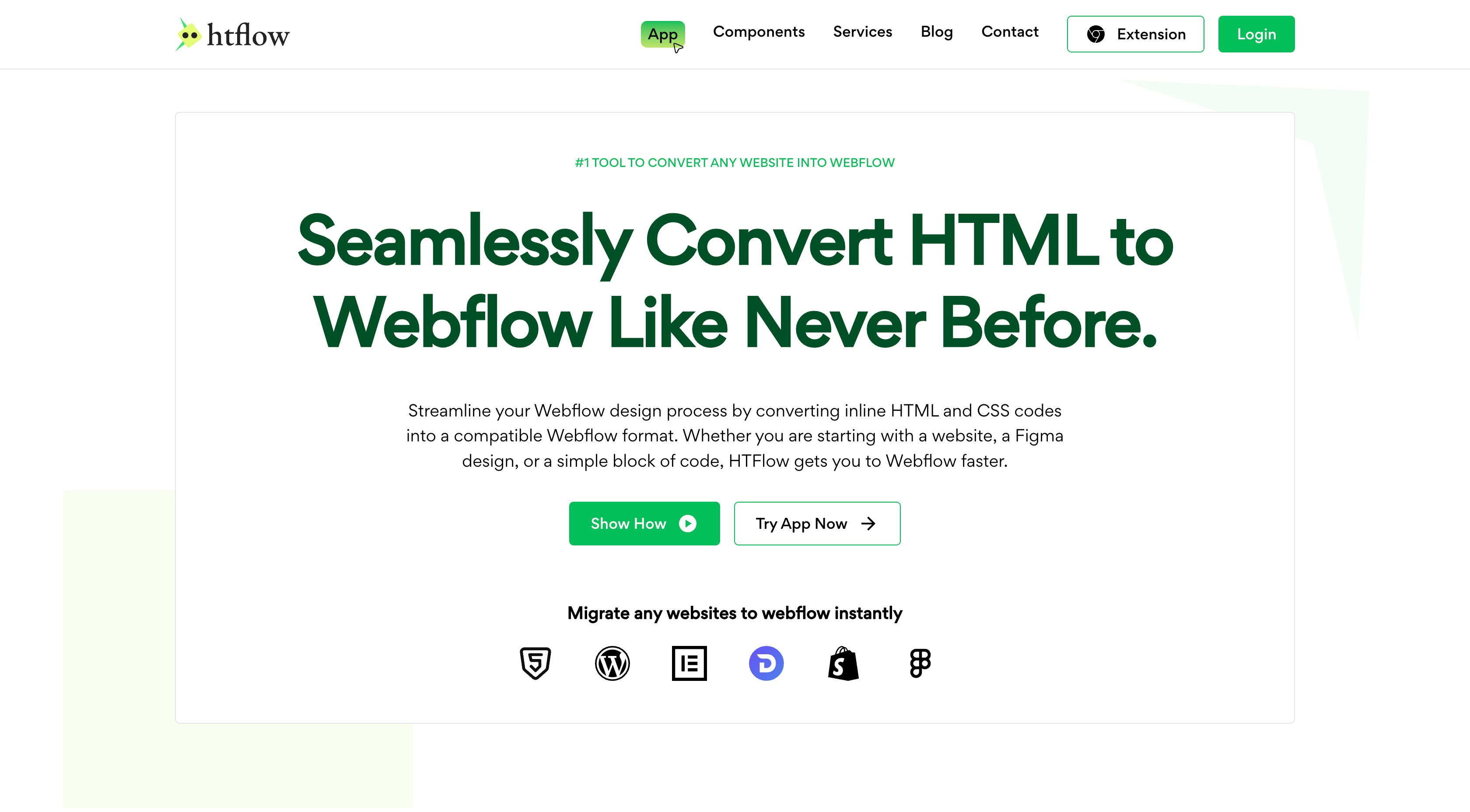 Premier HTML to Webflow Conversion Tool